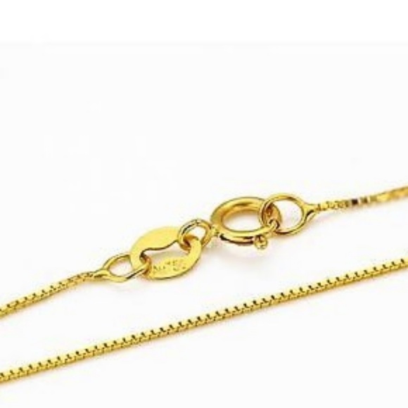 Jewelry | 18 18k Solid Yellow Gold Box Chain | Poshmark